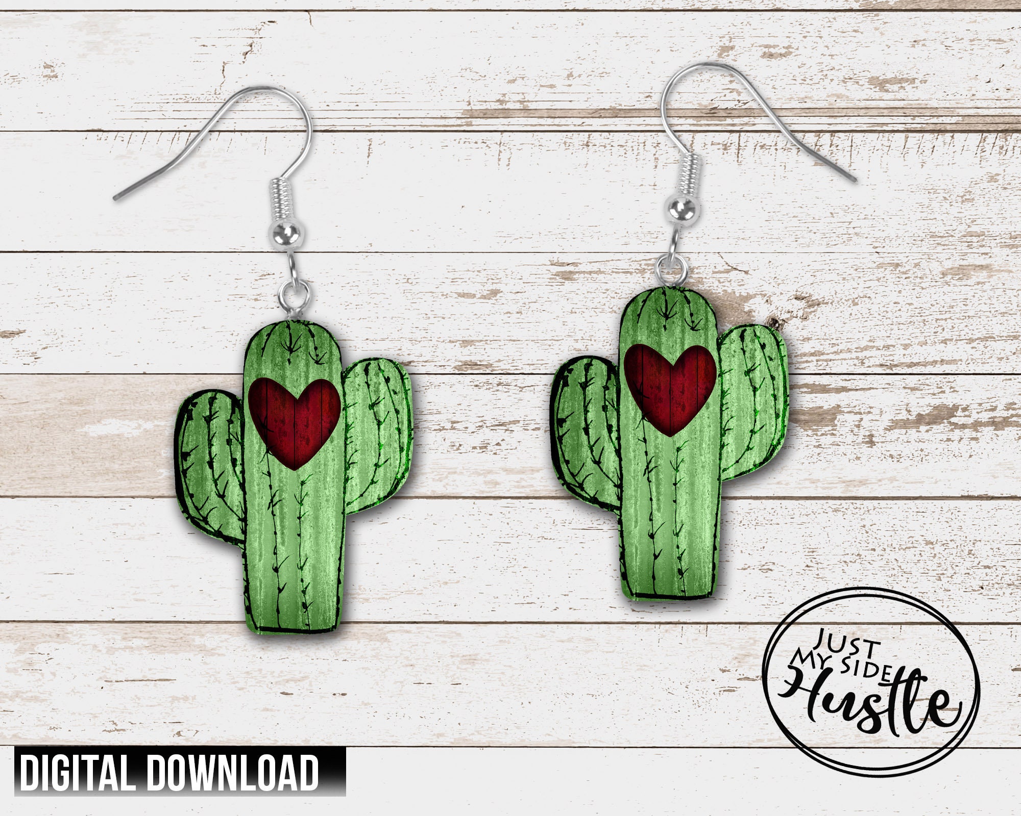 Cactus Png Cactus with Heart Sublimation Designs Cute Cactus | Etsy