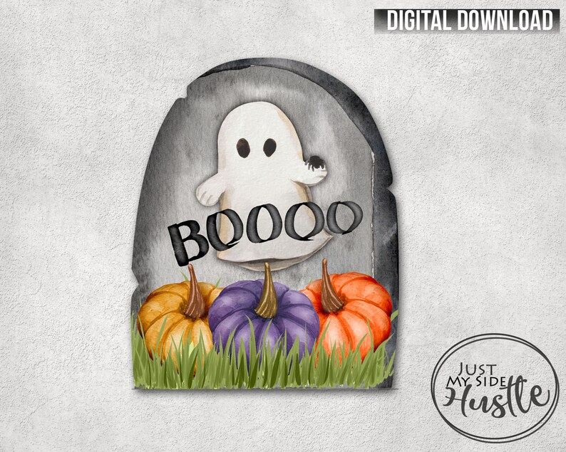 Ghost Gravestone Hanger Template Halloween Boo Earring - Etsy