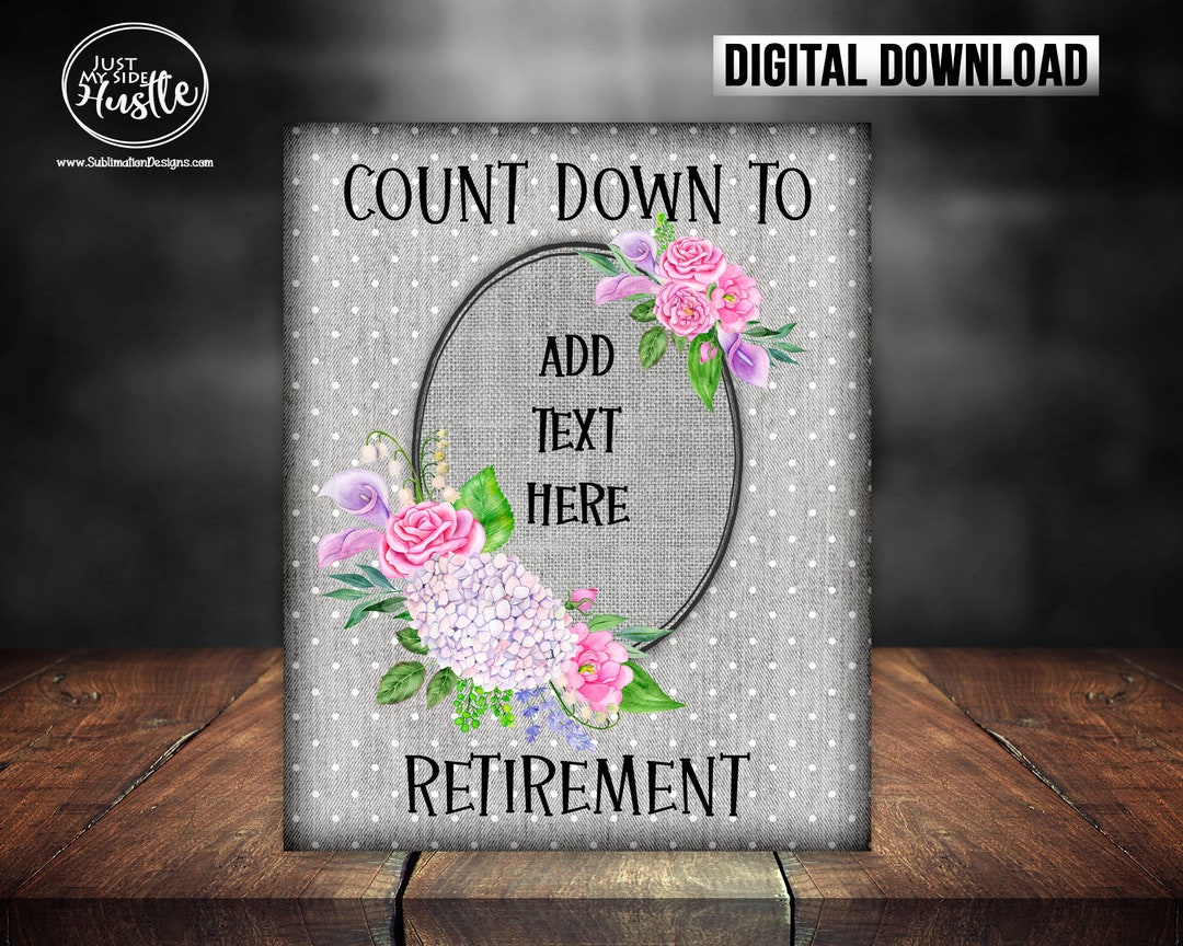 Retirement Countdown Dry Erase Board Png - Retire Counter Dry Erase ...
