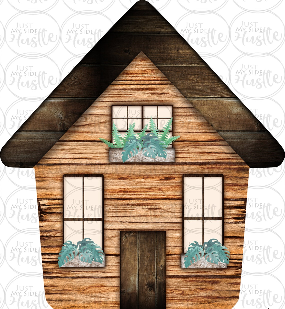 Log Cabin House Png Easter House Template Sublimation | Etsy