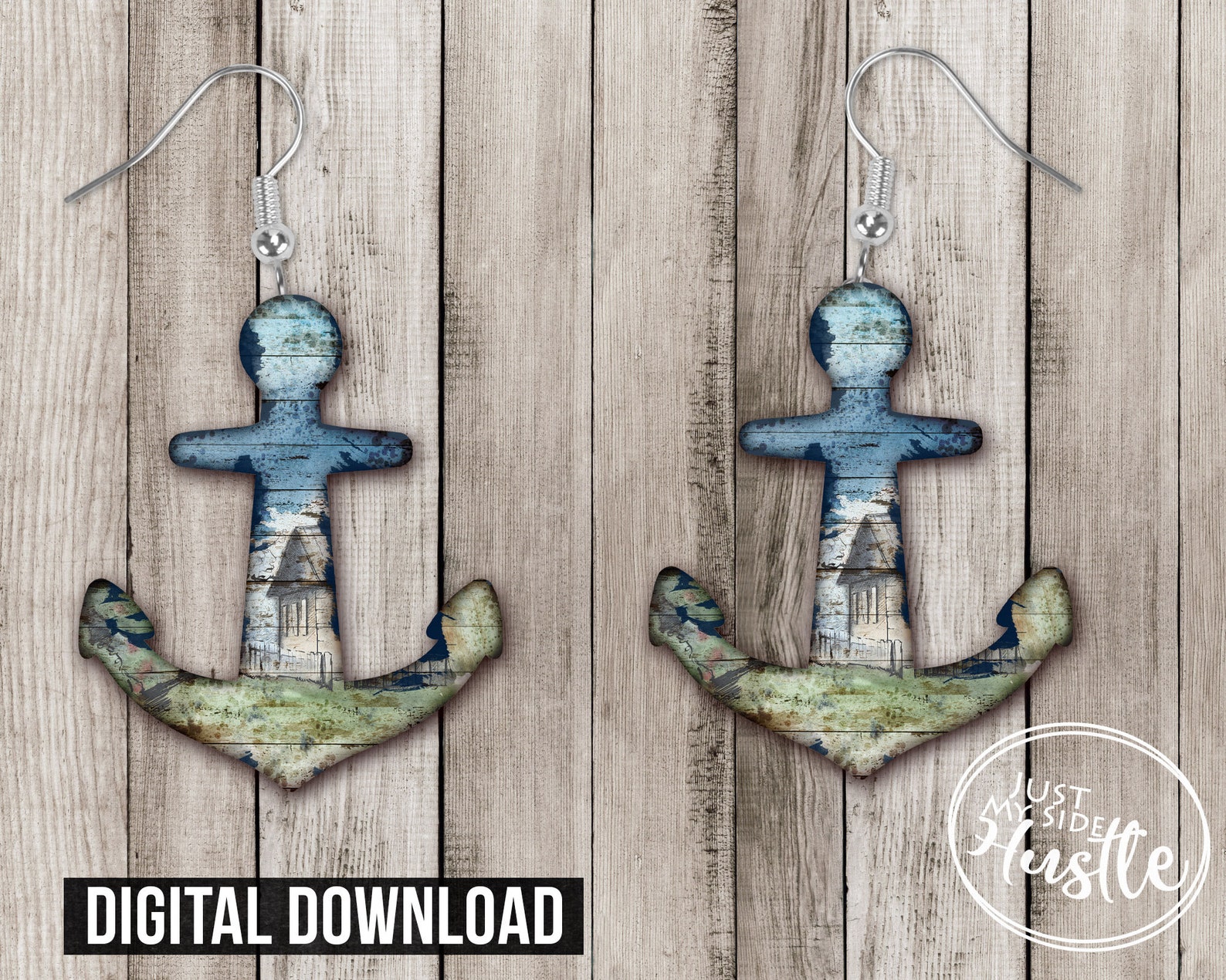 Rustic Anchor Png Doorhanger Template Anchor Sublimation - Etsy