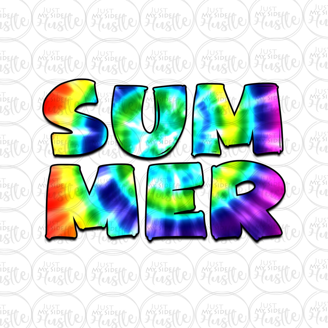 Summer Tie Dye Png Tie Dye Sublimation Designs Summertime Sublimation ...