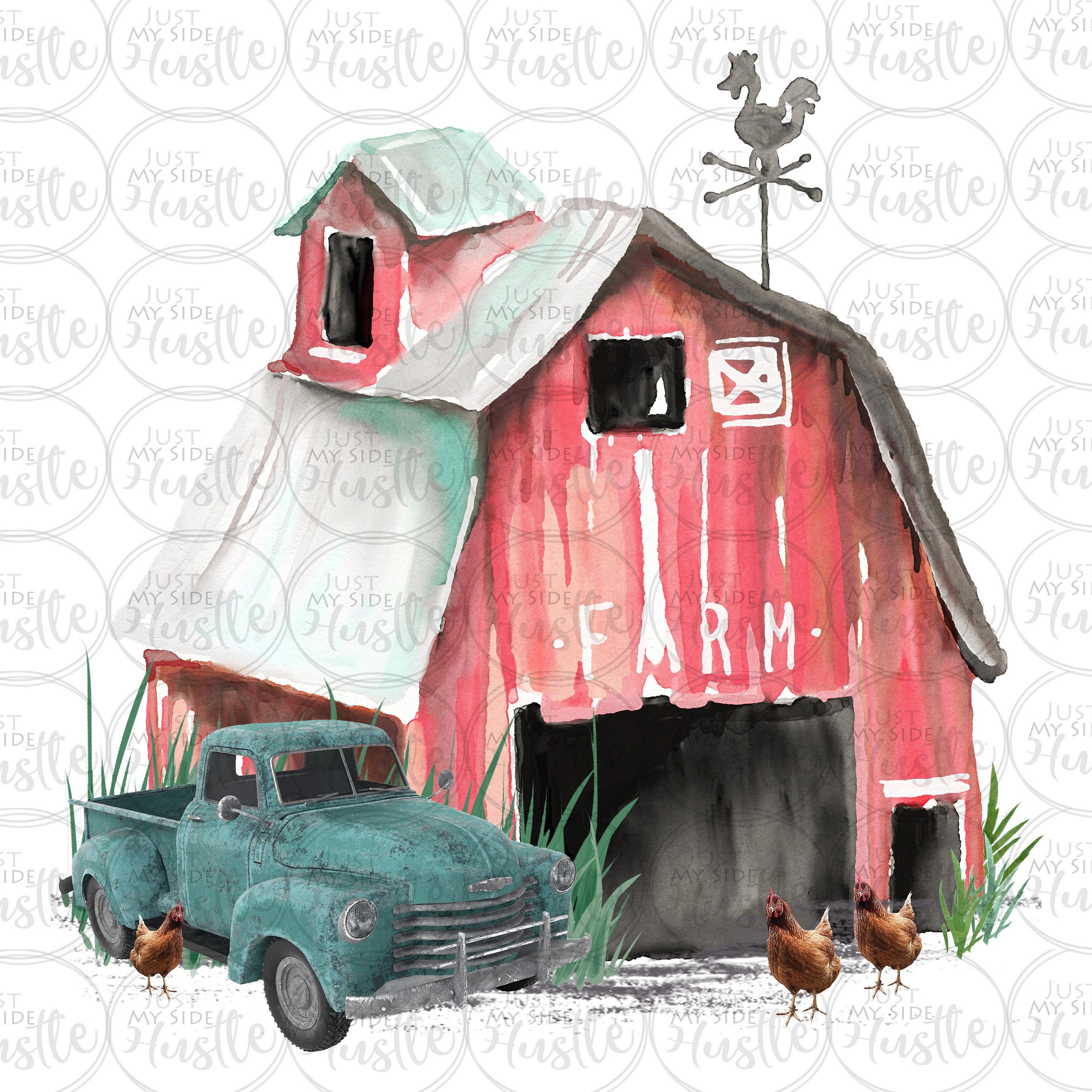 Digital Farmer Design Printable Digital Art Crops Hand Drawn Digital ...