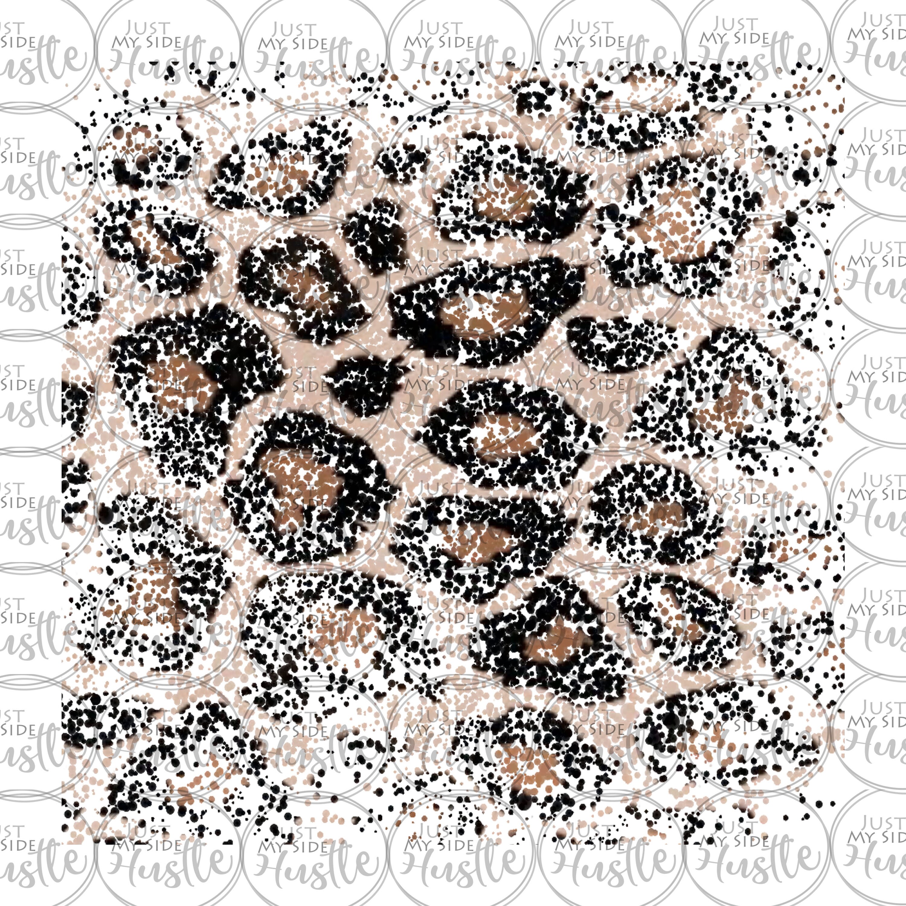 Shabby Jumbo Distressed Splattered Leopard Print Sublimation - Etsy