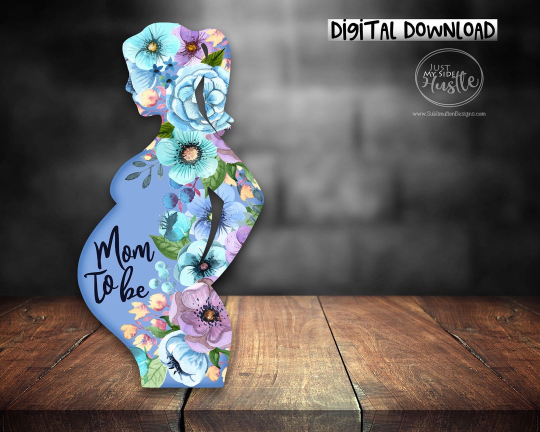 Mom to Be Png -mothers Day Template Sublimation - Mom Silhouette ...