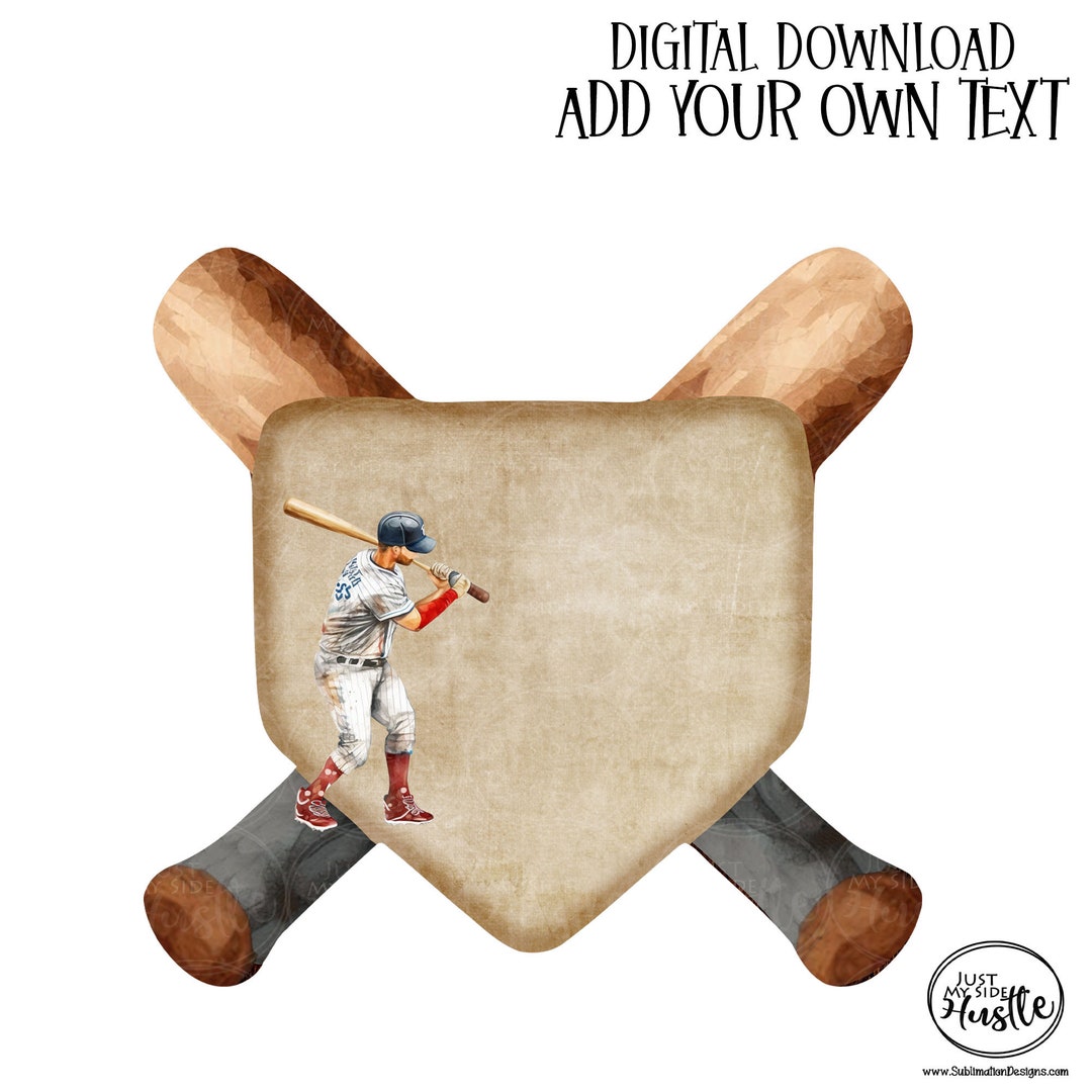 Rustic Baseball Plate and Bats Png Dirty Baseball Base Template ...