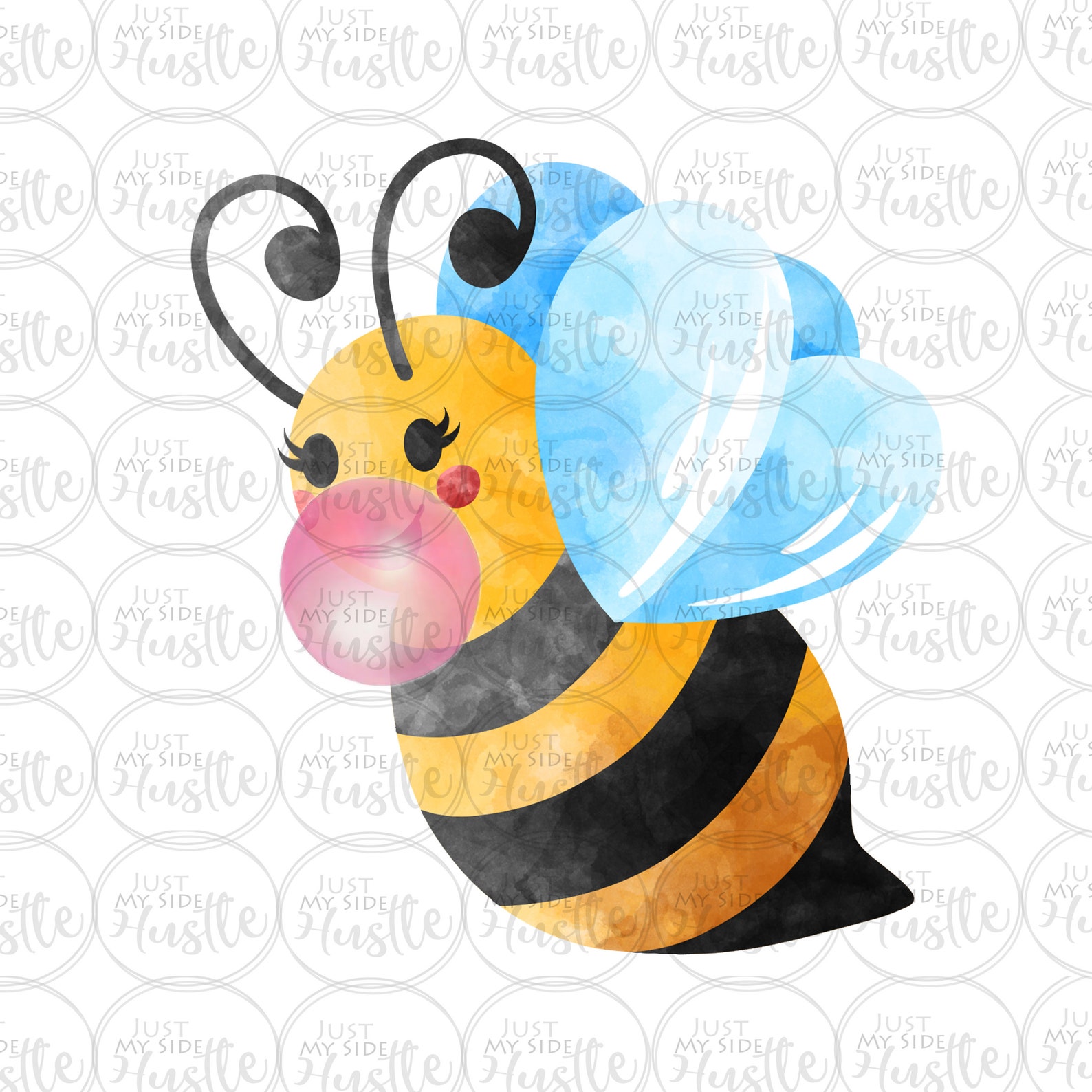 Bumble Bee Png Sublimation Designs Summertime Bubble Bee | Etsy