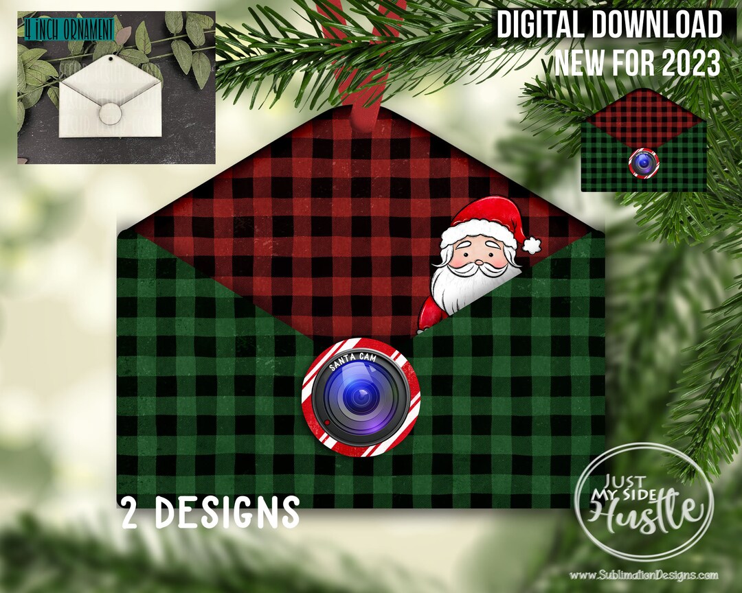 Santa Envelope Letter With Santa CAM Sublimation PNG Property of North ...