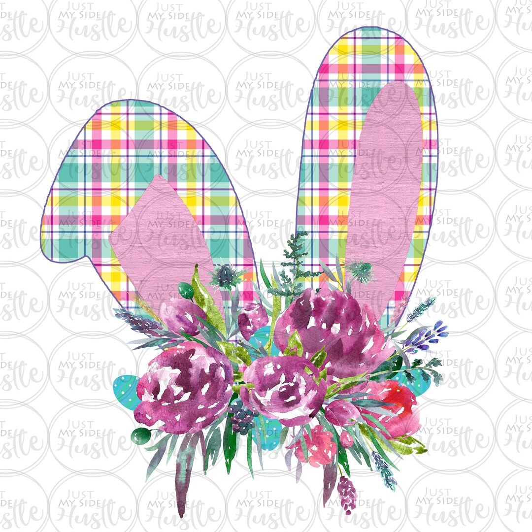 Bunny Ears Clipart cute Easter Bunny Sublimation Designs - Etsy