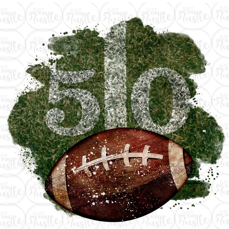 Football Field With Football Png Distressed Football - Etsy
