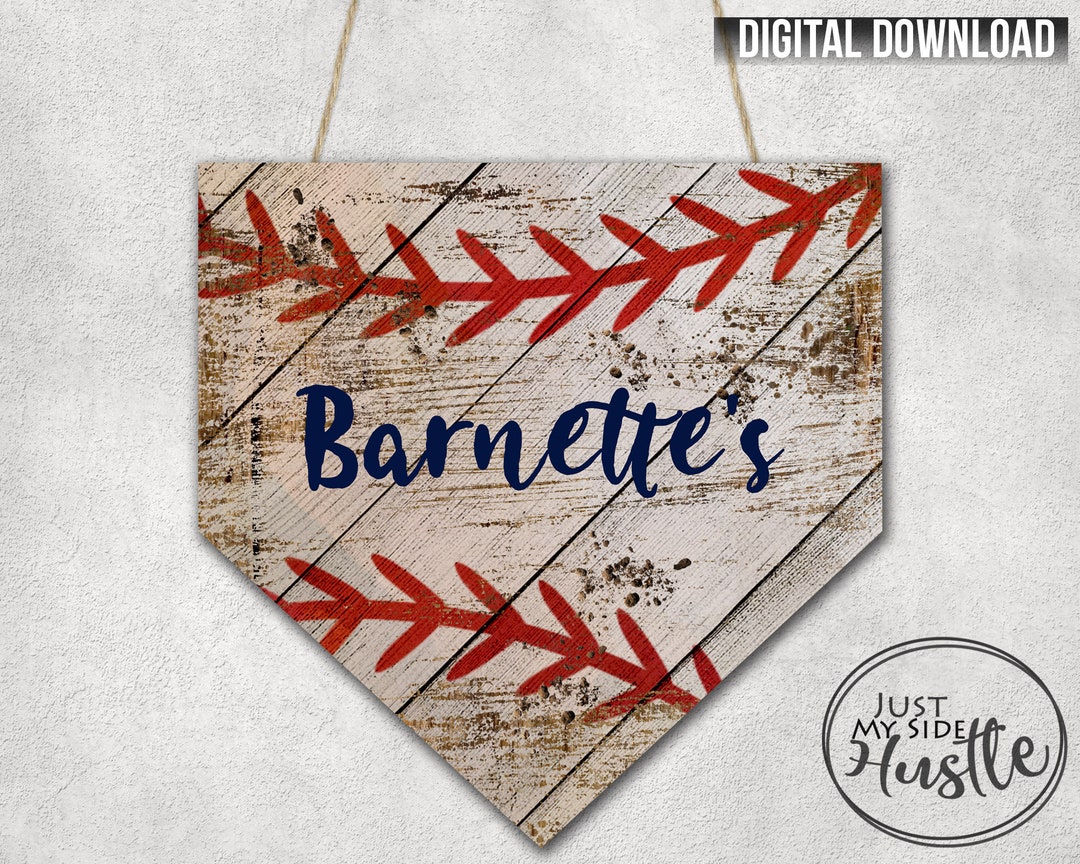 Baseball Plate Png- Your Name Baseball Base Blank Template Sublimation ...