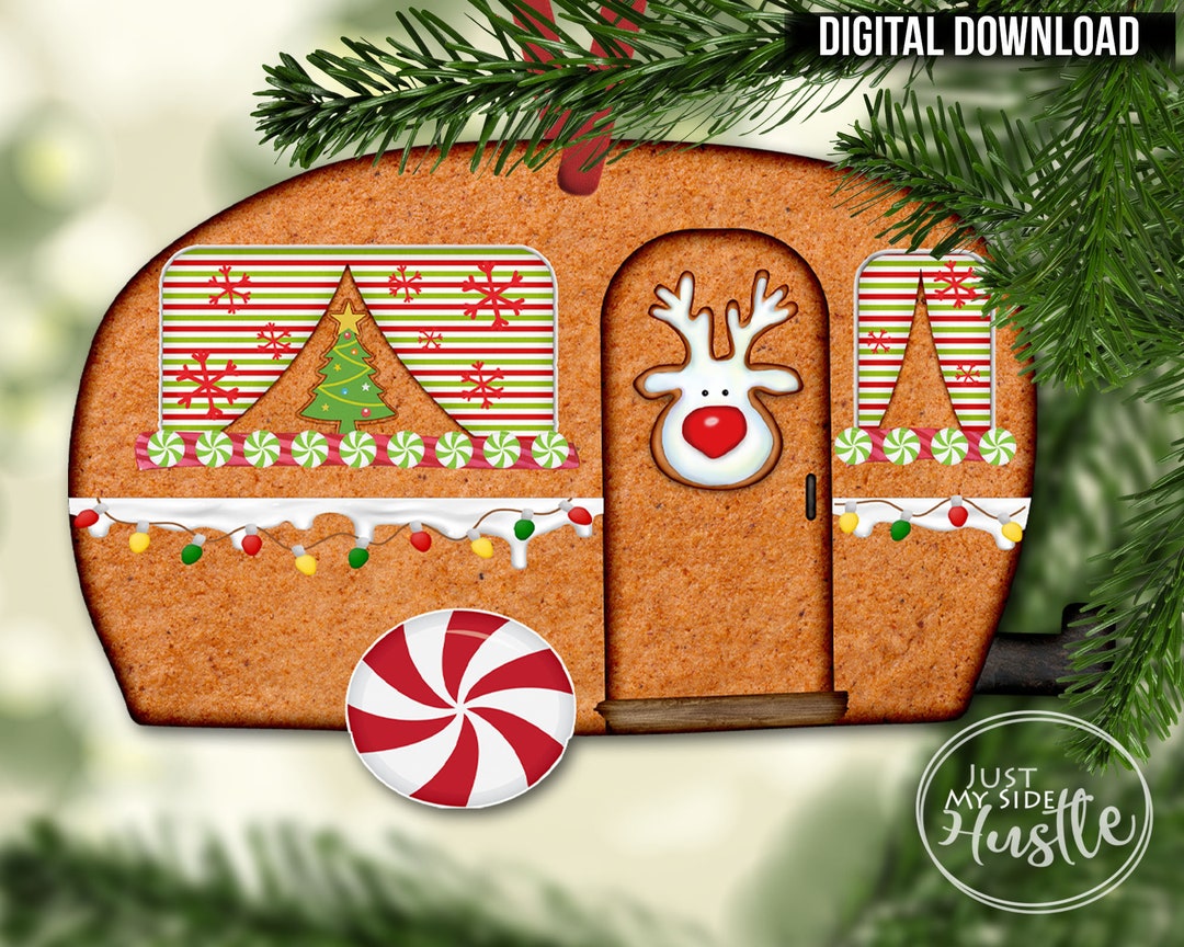 Christmas Gingerbread Camper Png Fall Sublimation Designs - Etsy