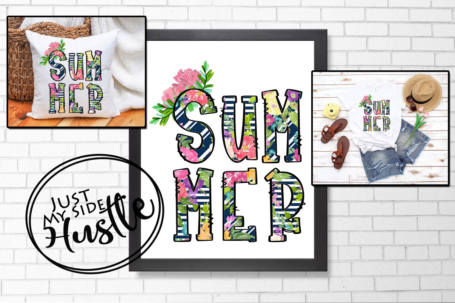 Summer Png Summertime Sublimation Designs Floral | Etsy
