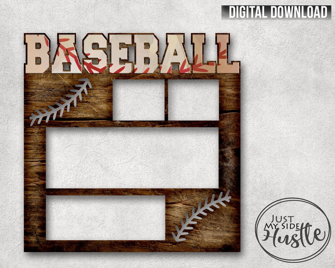 Baseball Frame Png- Your Name Baseball Base Blank Template Sublimation ...