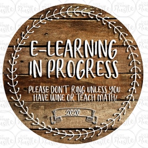 E-learning in Progress Sublimation Designs Png Instant Digital Download ...