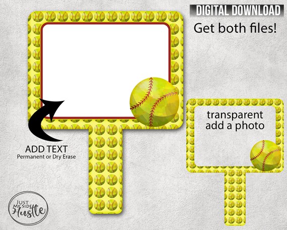 Softball Paddle Fan Sign Png Sports Season Sublimation - Etsy