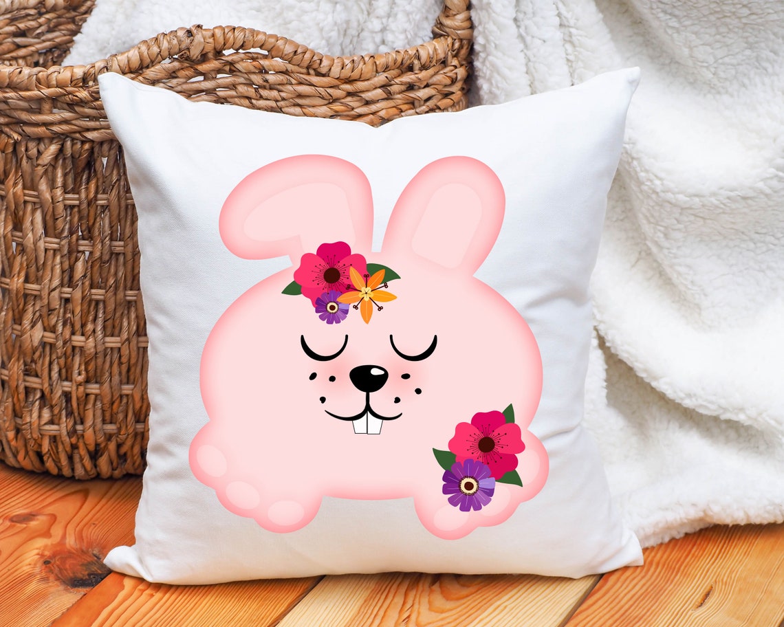 Funny Bunny Png Cute Pink Bunny Blank Template Sublimation - Etsy