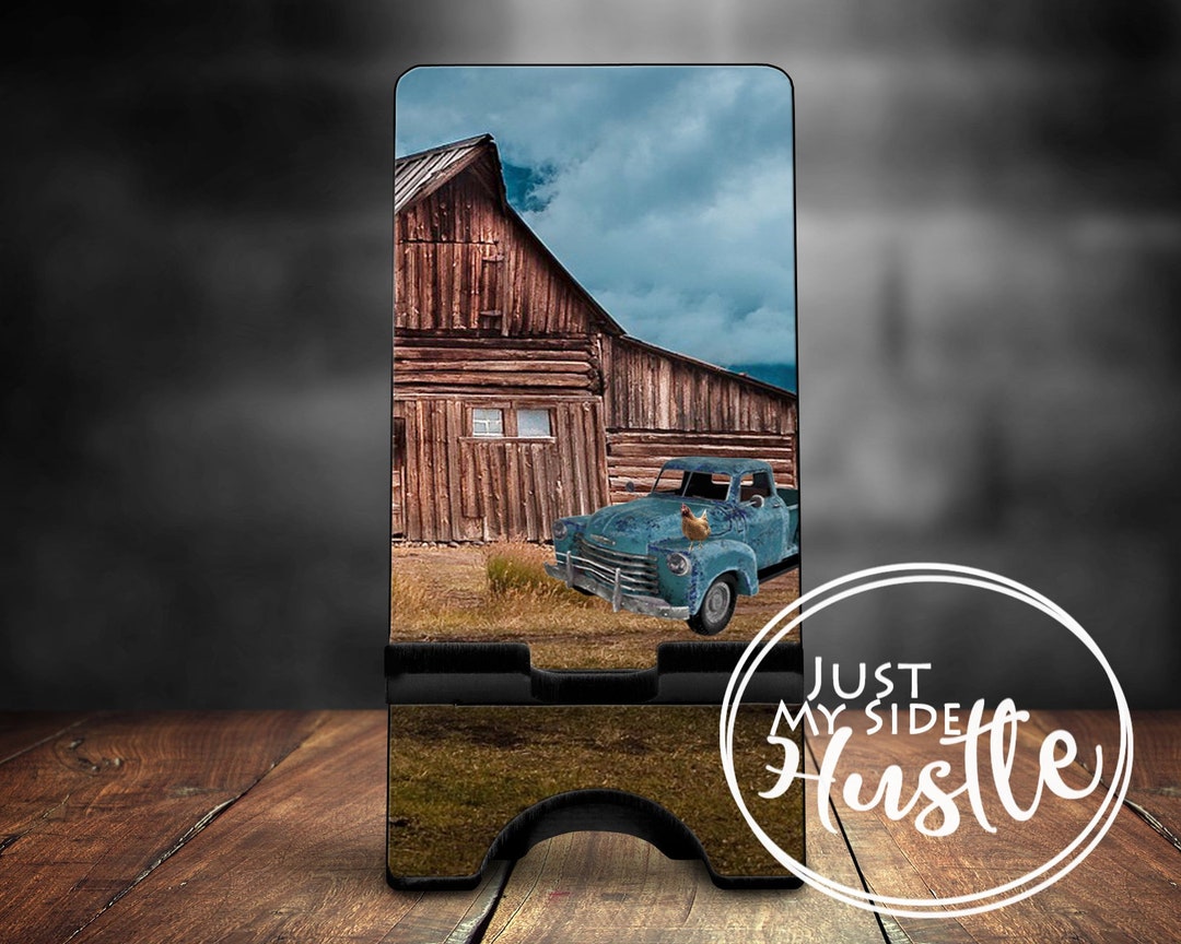 Country Farm Vintage Truck Chicken Phone Stand Sublimation Template ...