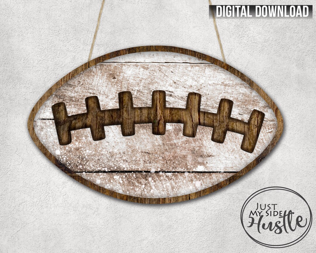 Rustic Football Png Sublimation Designs Football Shape Drop Earrings ...