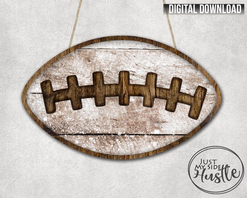 Rustic Football Png Sublimation Designs Football Shape Drop | Etsy