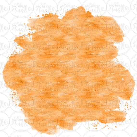 Orange Watercolor Sublimation Designs Background Splash | Etsy