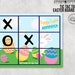 Easter Tic Tac Toe Board Game Template Png Easter Game - Etsy