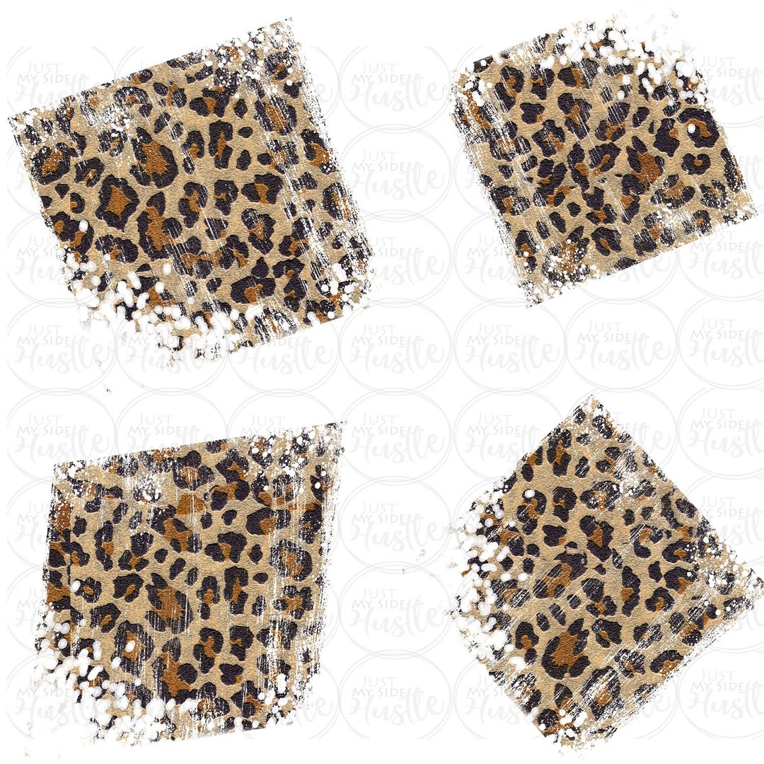 Leopard Patches Png Distressed Leopard Sublimation Designs Background ...