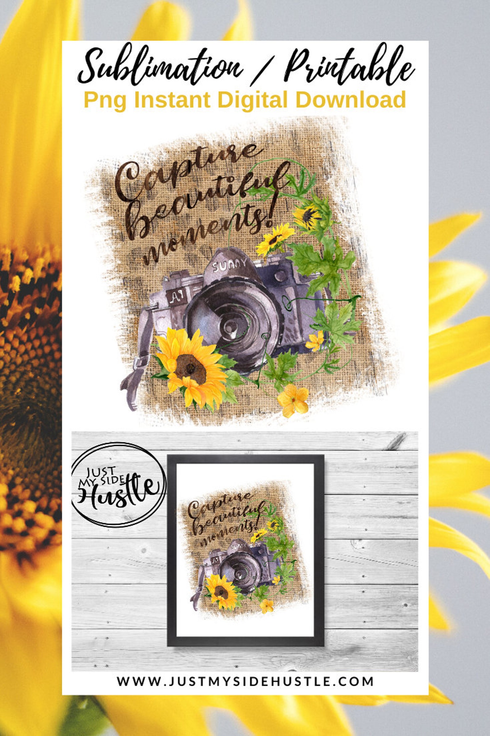 Capture Beautiful Moments Png Camera Sublimation Designs - Etsy