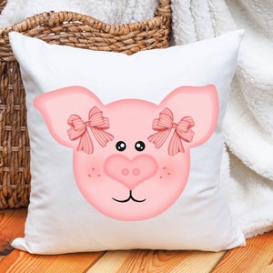 Piggy With Bows Png Mrs Piglet Sublimation Designs Ms Spring Pig Cute ...