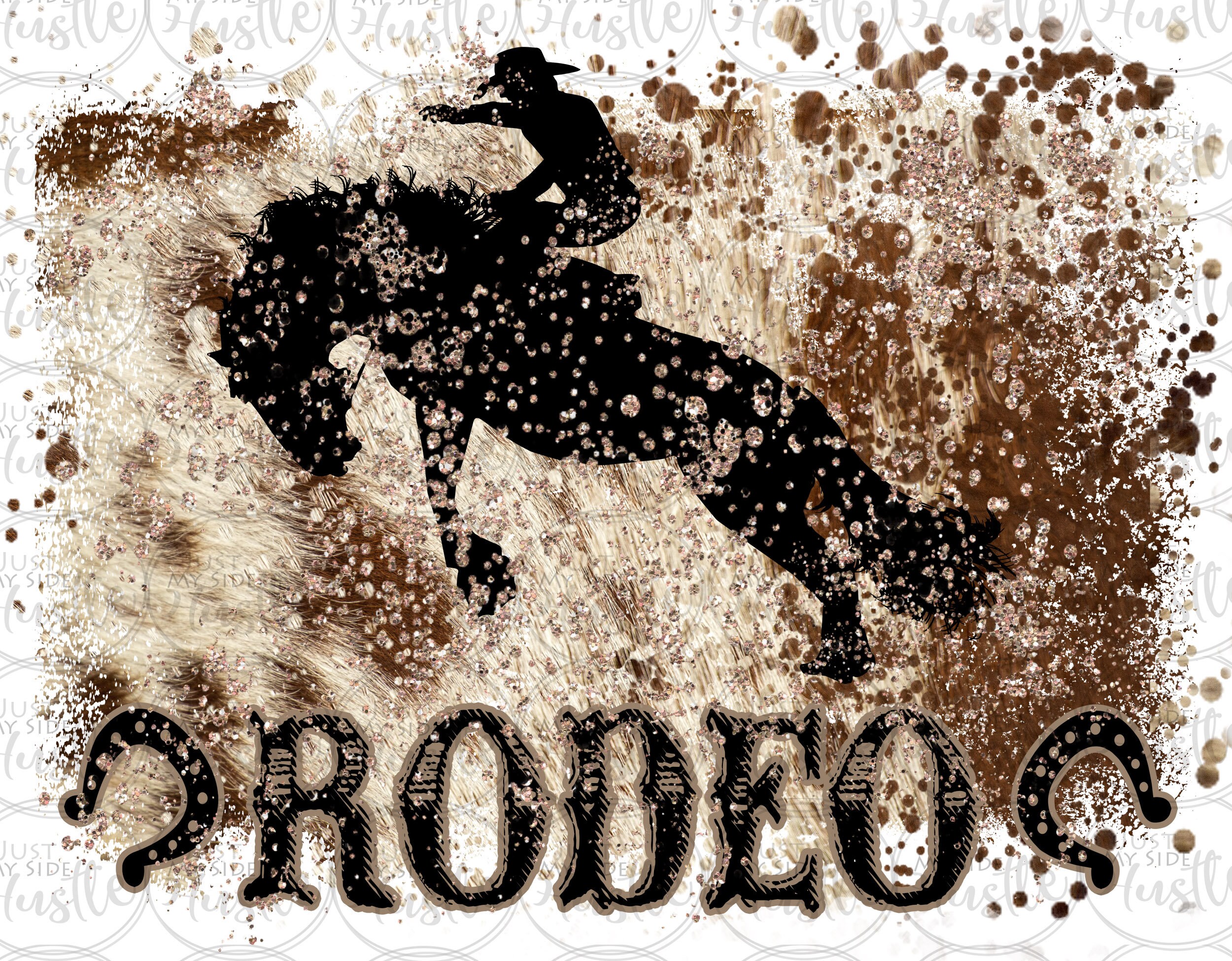 Rodeo PNG Sublimation Designs Cowboy on Horse Sublimation - Etsy