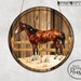 Horse Lover Png round Farmhouse Blank Template Sublimation Designs ...