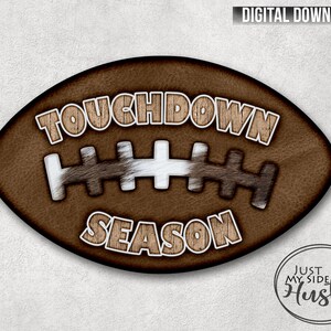 Distressed Football Png Earring Template Touchdown Season - Etsy