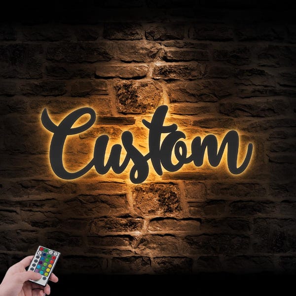 Led Word Lights - Etsy