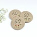 60th Birthday Badge Personalised Badge Embroidered Natural - Etsy