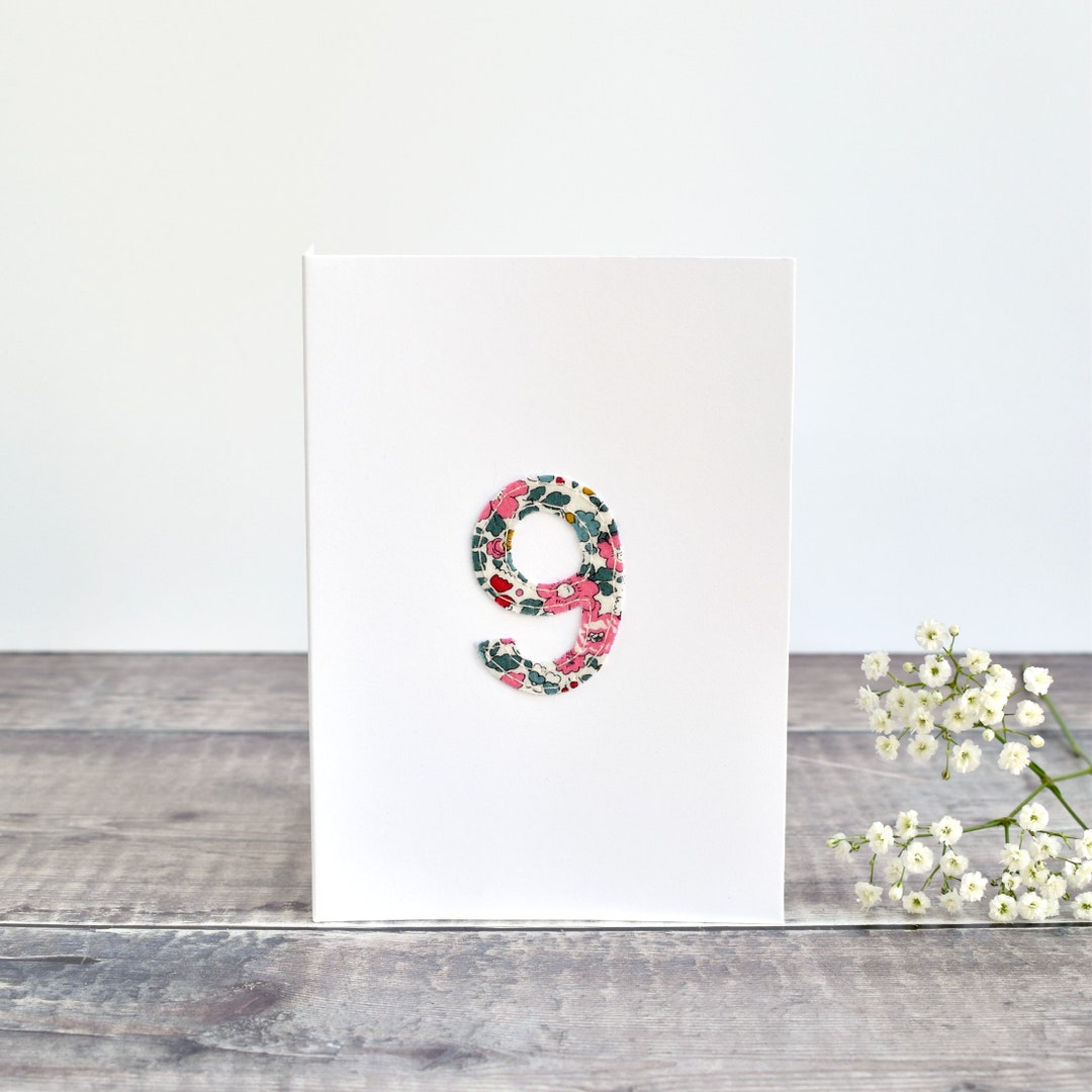 9th Birthday Card, Age 9 Card, Card for 9 Year Old, Age Nine Card ...