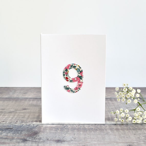 9th Birthday Card Age 9 Card Card for 9 Year Old Age Nine | Etsy