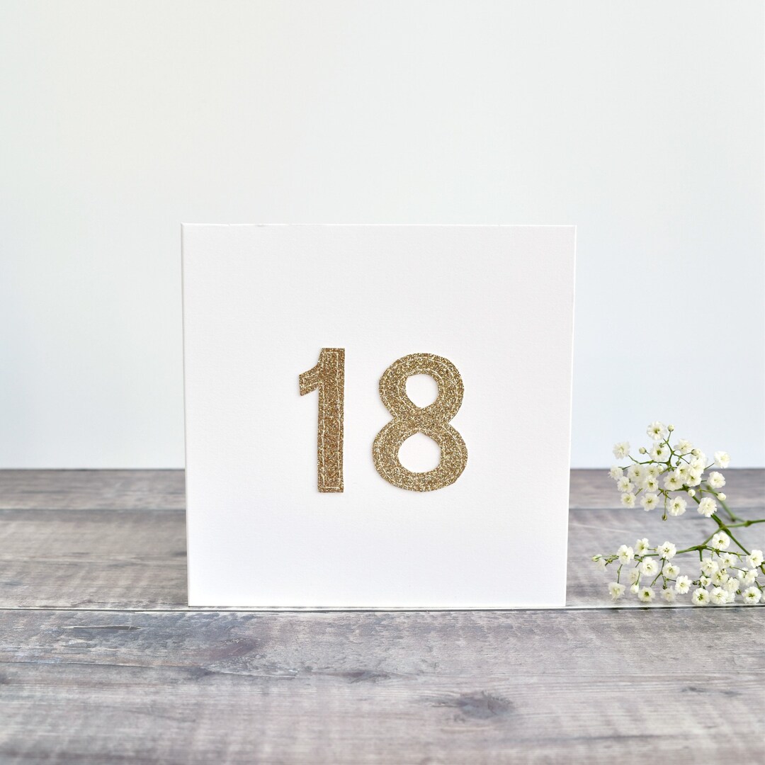 18th Birthday Card, Card for 18 Year Old, Age 18 Card, Eighteenth ...