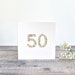 50th Birthday Card, Age 50 Card, Card for 50 Year Old, Age Fifty Card ...