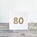 80th Birthday Card, Age 80 Card, Card for 80 Year Old, Age Eighty Card ...
