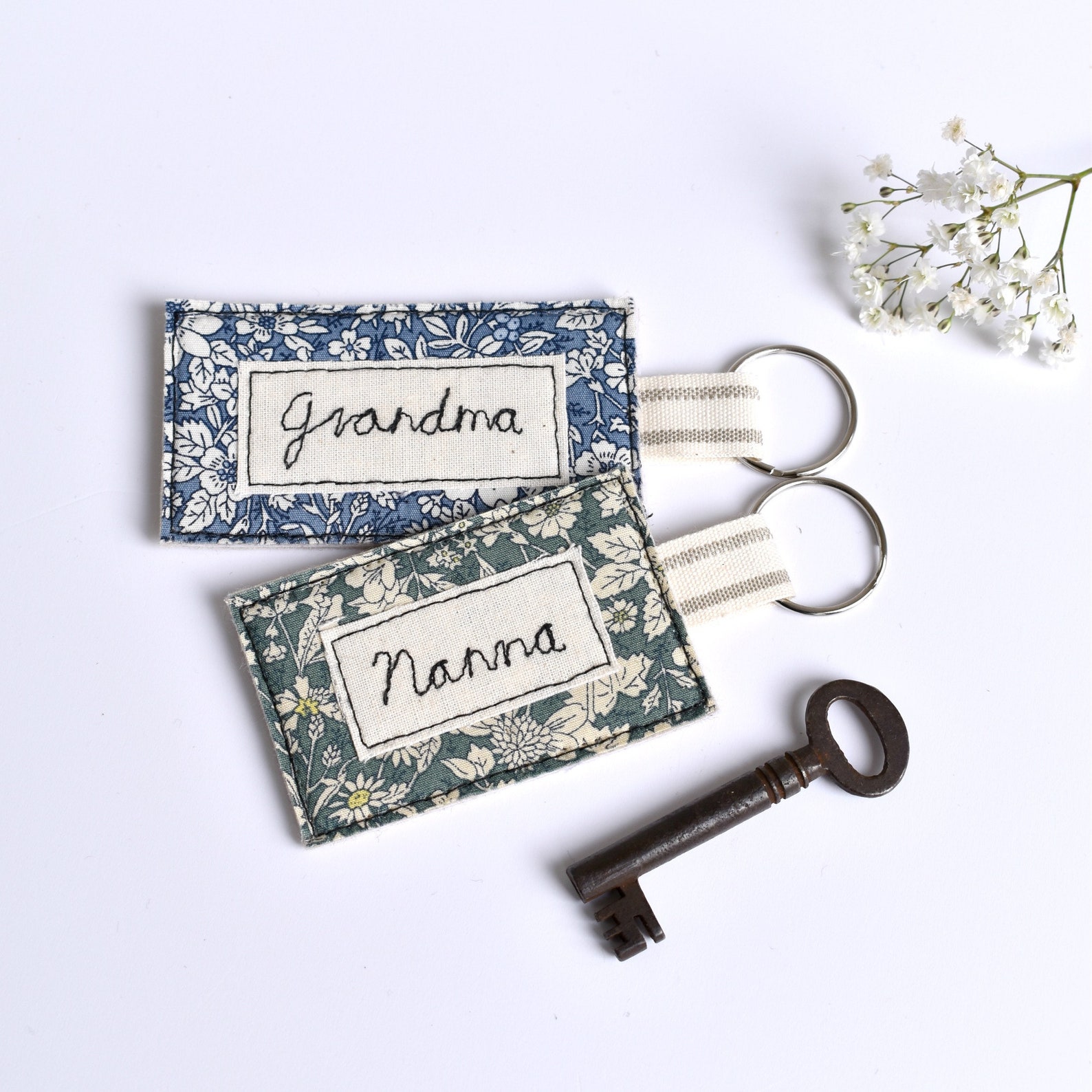 Grandparent Keyring Gran Key Ring Personalised Keyring - Etsy