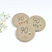90th Birthday Badge Personalised Badge Embroidered Natural - Etsy