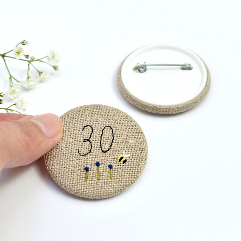 30th Birthday Badge Personalised Badge Custom Pin - Etsy