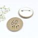 60th Birthday Badge Personalised Badge Embroidered Natural - Etsy