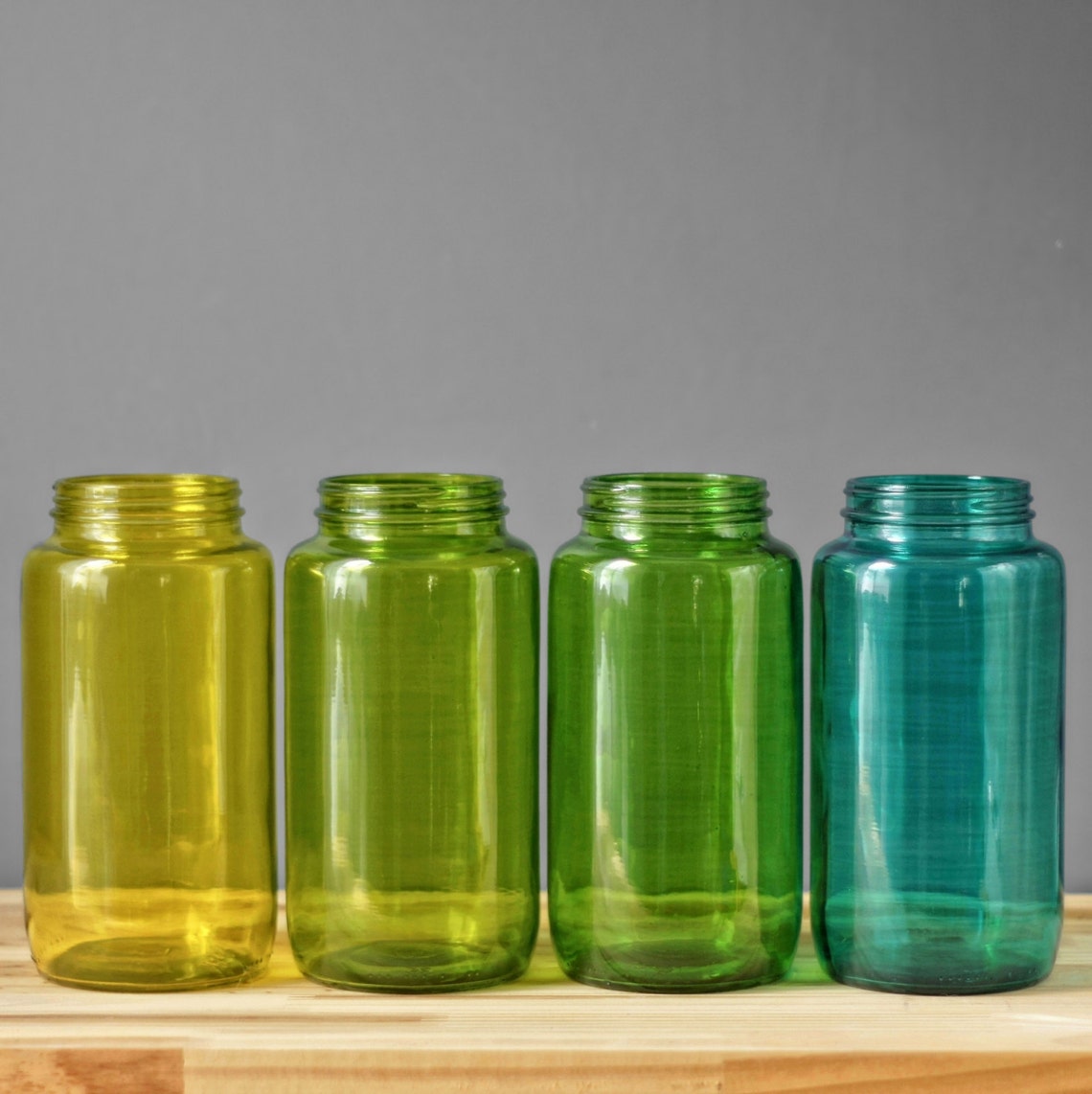 Farmhouse Kitchen Decor Jar Utensil Holder, Apothecary Jar Canister Set ...