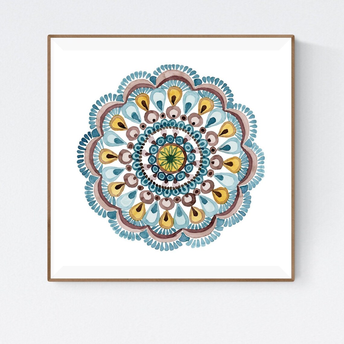 Mandala Artwork Yoga Studio Decor Mindfulness Gift - Etsy
