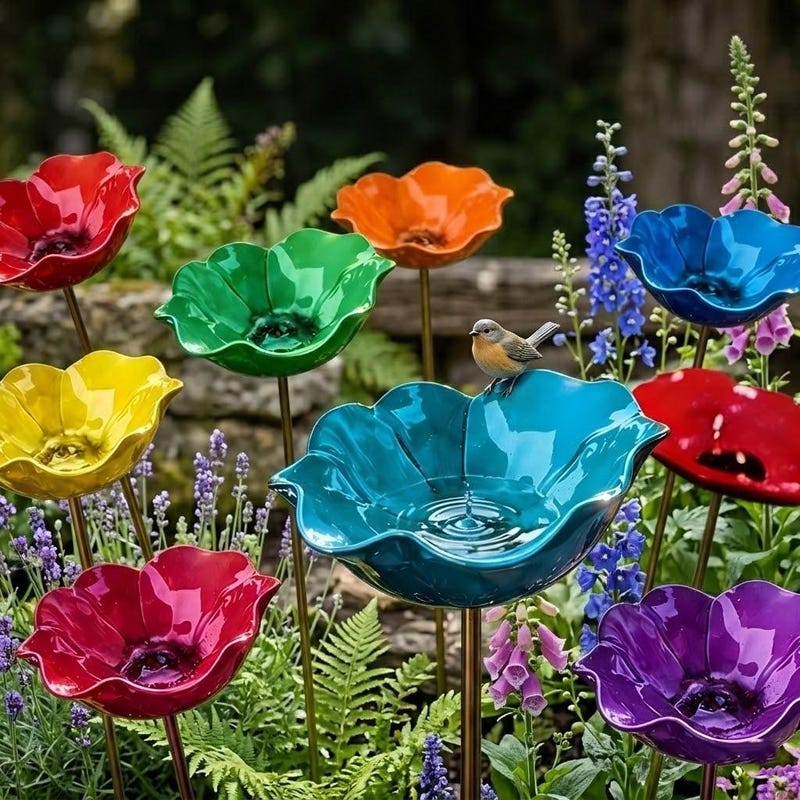 Metal Wild Flowers Stakes - Etsy