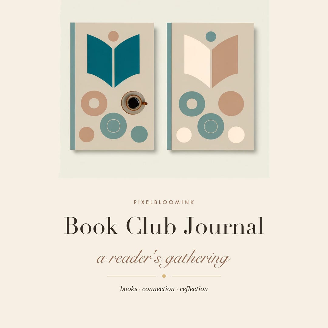 Book Club Journal Printable | Reading Tracker, Discussion Prompts (PDF ...