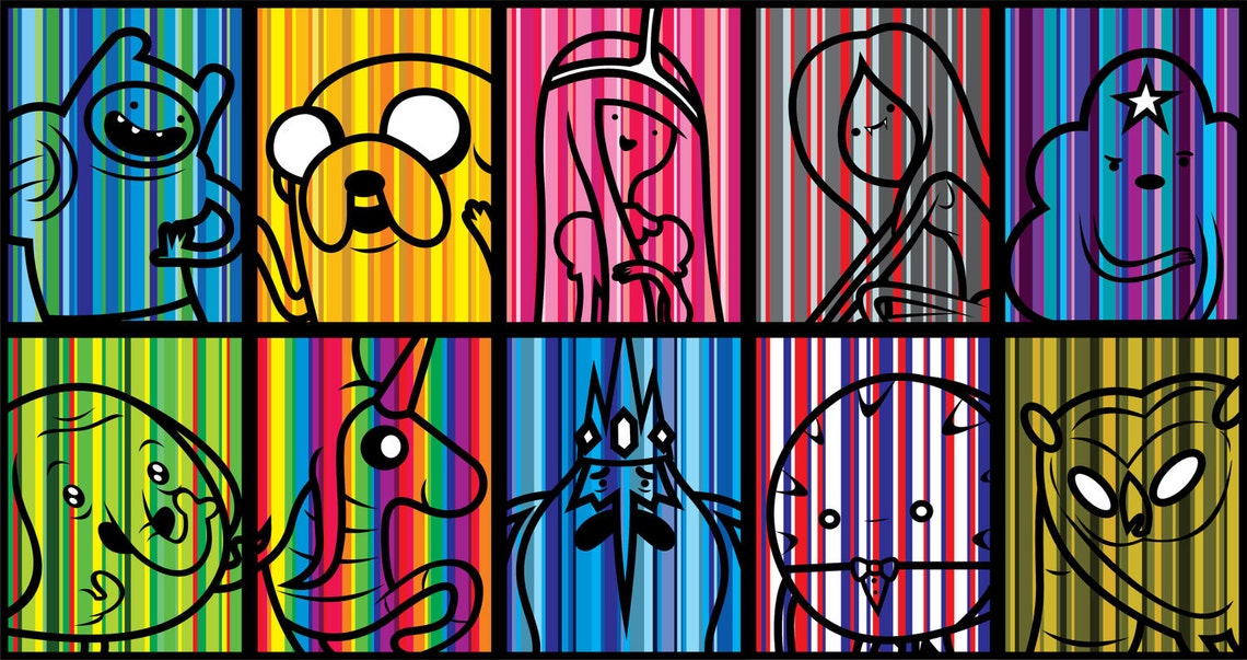 Adventure Time Stickers 10pk Stripey Goodness - Etsy