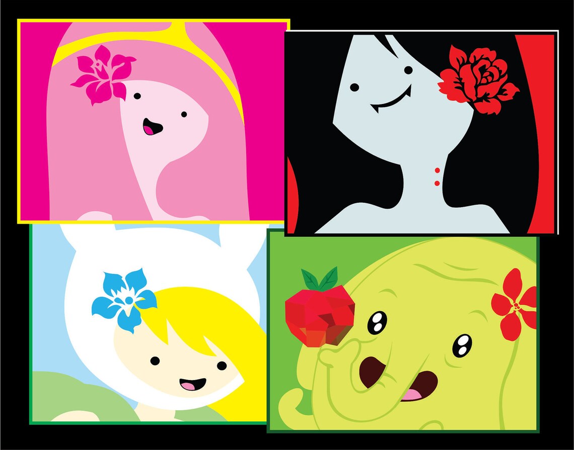 Ladies of Adventure Time Stickers 10pk - Etsy