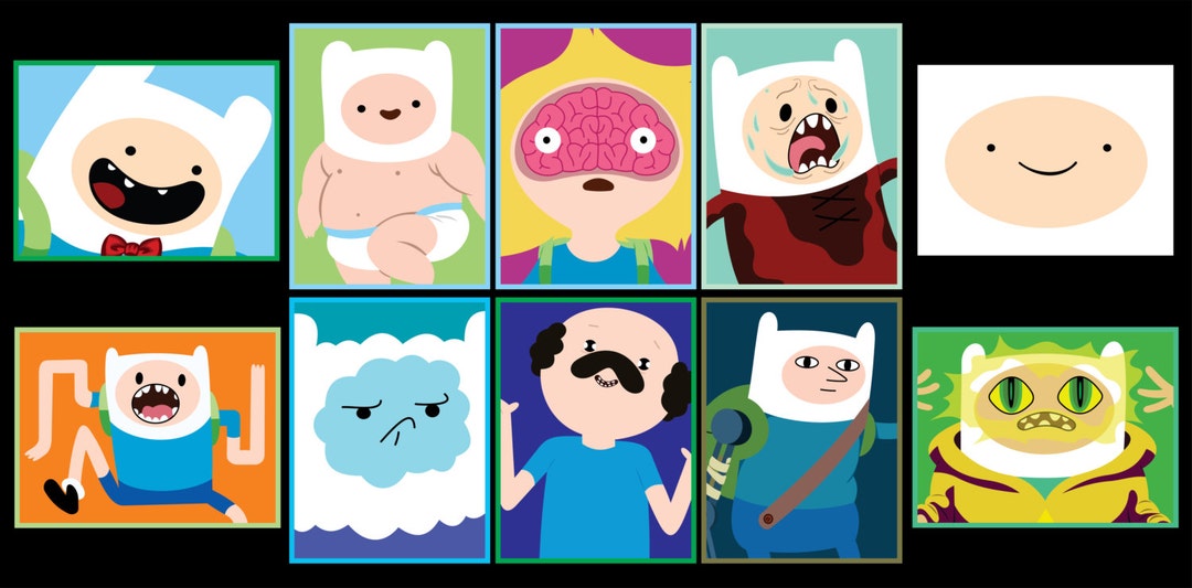 Adventure Time - Finn the Human Sticker 10pk - Etsy